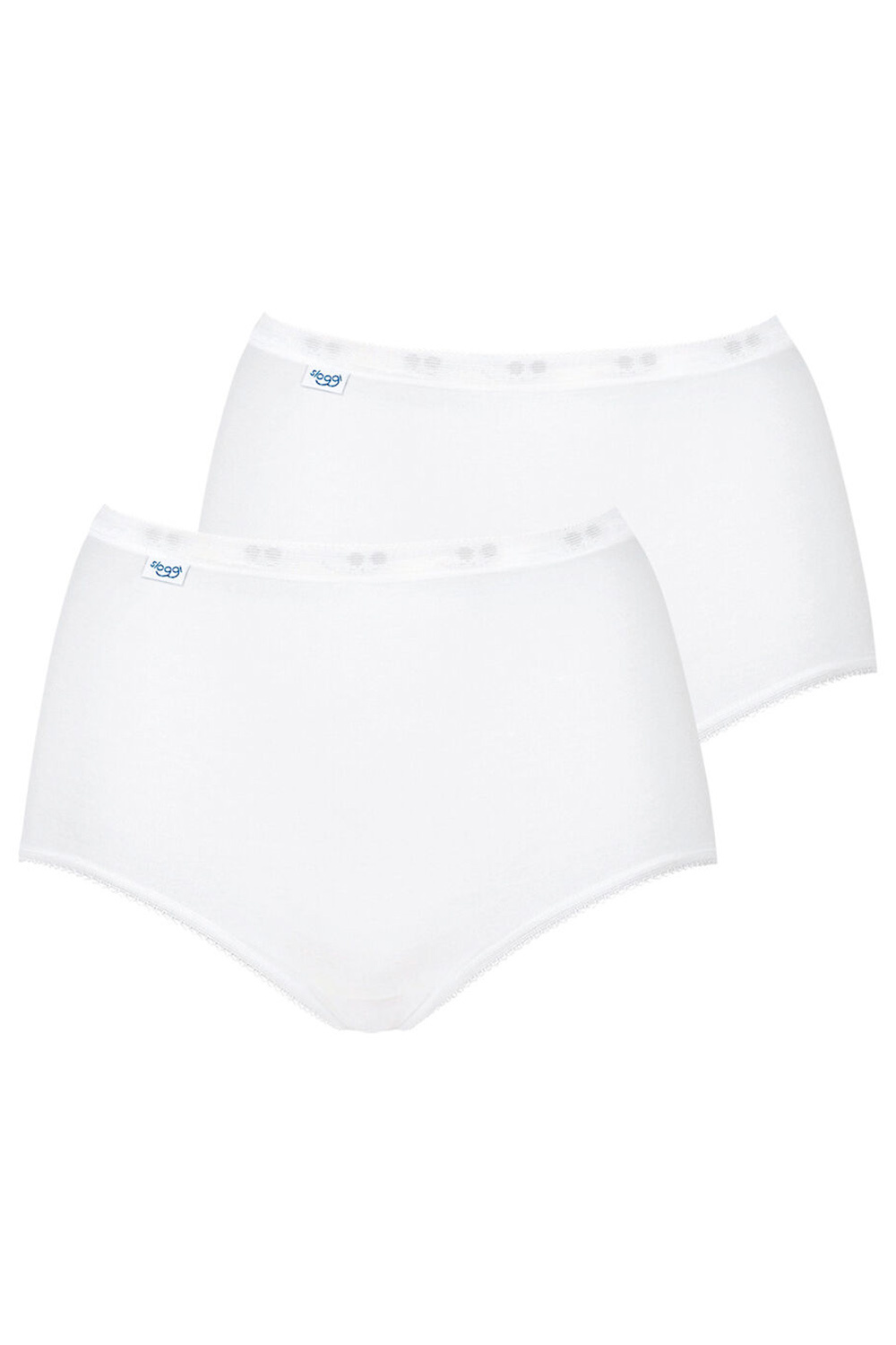 Wysokie figi Sloggi 10043769 Basic+ Maxi 2P 0003-white - sklep Kontri.pl
