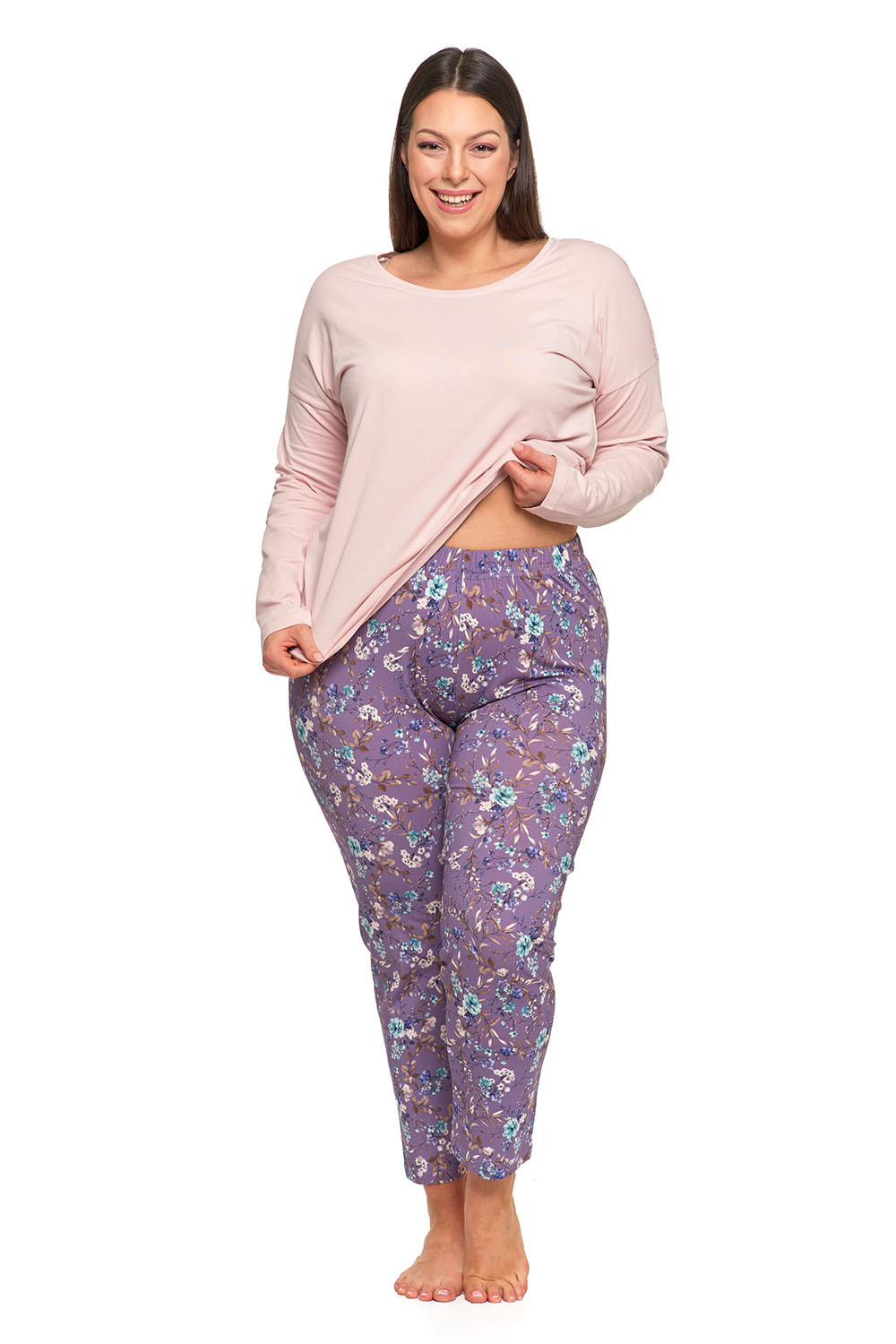 Piżama Moraj PDD5800-002 grafit Plus Size - sklep Kontri.pl